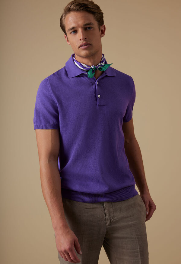 Cotton Knit Polo Shirt