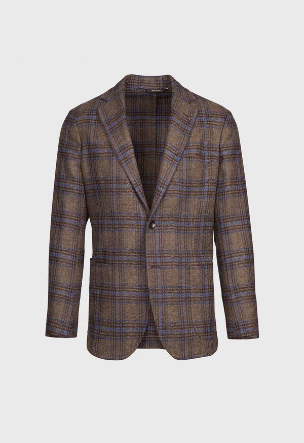 Plaid Wool Soft Constructed Jacket