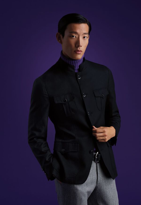 Doeskin Nehru Jacket Look