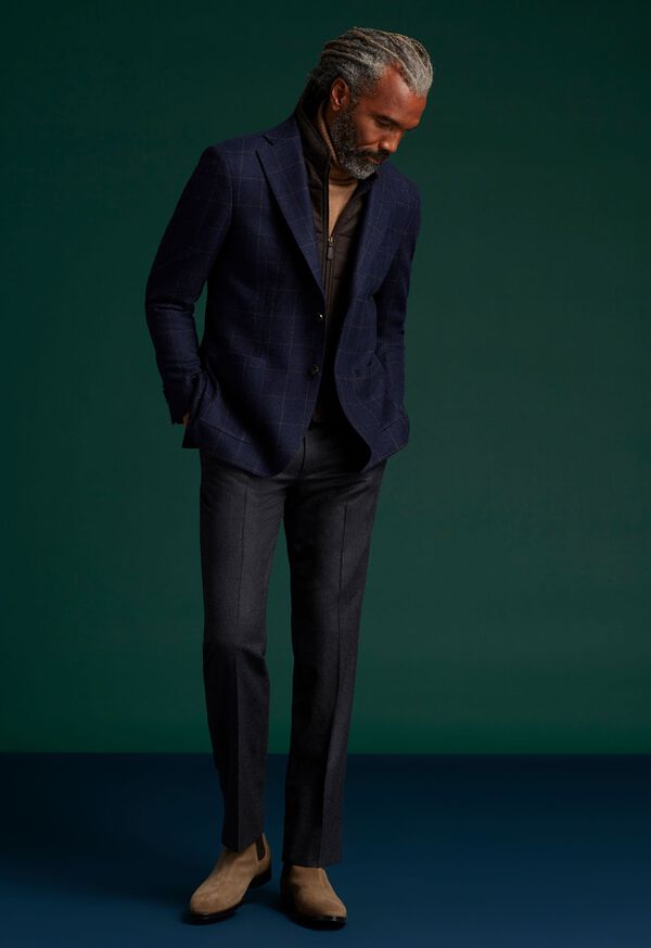 Super 120 Wool Flannel James Trouser Super 120 Wool Flannel James Trouser
