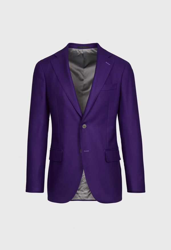 Solid Wool and Cashmere Blend Jacket