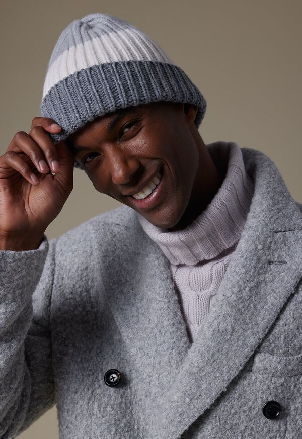 Wool Jersey Peacoat Look