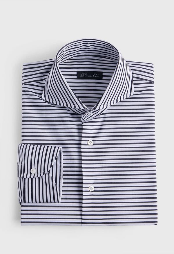 Horizontal Stripe Dress Shirt