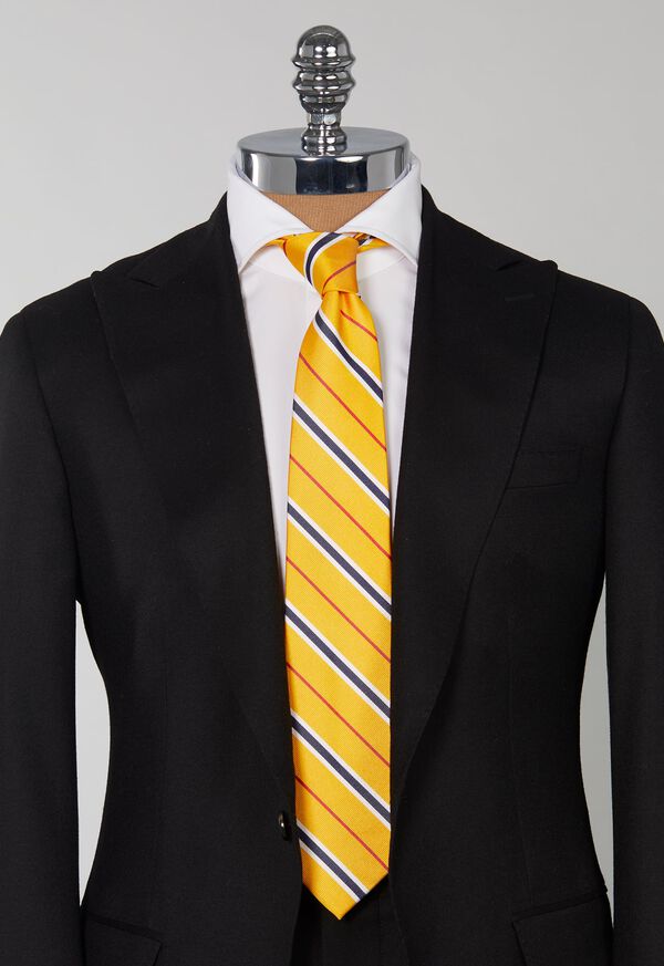 Black Suit Yellow Tie